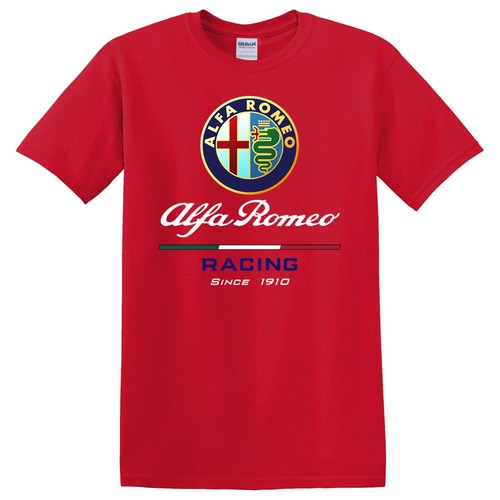 Alfa Romeo Racing Since 1910 Logo Men's Red T-Shirt Size S-3XL | eBay