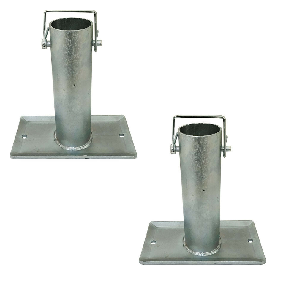 WLL 2,000 Lbs 7-1/2 Inch Tall Jack Foot Stand Base Plate Galvanized ...