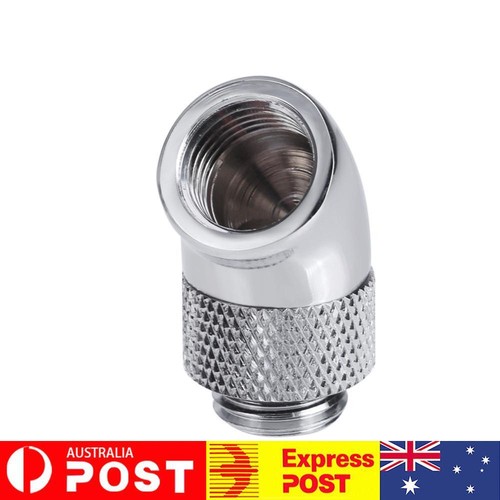 G1/4 Screw Thread 45 Degree Elbow Rotation Brass Connector Fitting ...