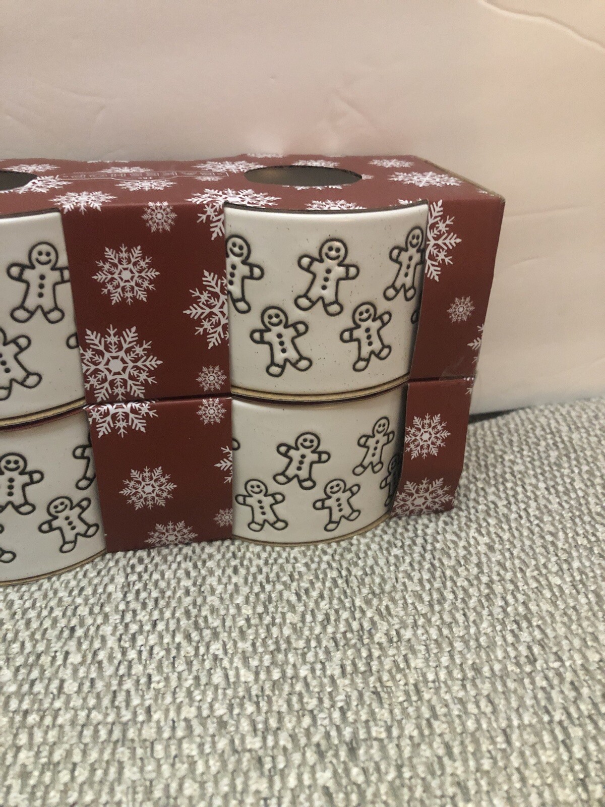 4 Bakeshop Ramekins 4” By 2” Gingerbread Christmas | eBay