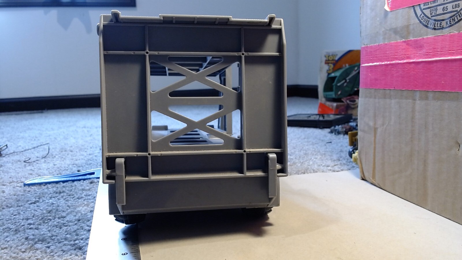 Large Plastic 1/16 Scale Car Hauler Trailer Only China 14.5"L X 6.5"H X ...