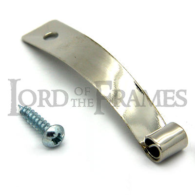 10 x SCROLL END SPRING CLIPS & SCREWS - HOLDS BACK OR CANVAS INTO ...