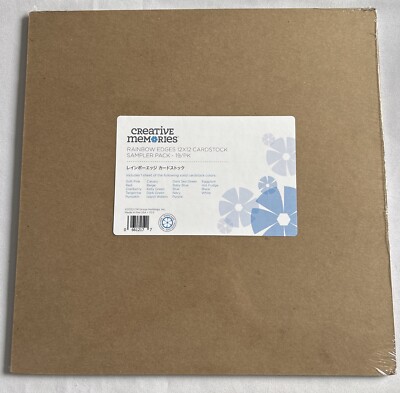 New Creative Memories Rainbow Edges 12X12 Sampler Paper Pack 19 Sheets ...