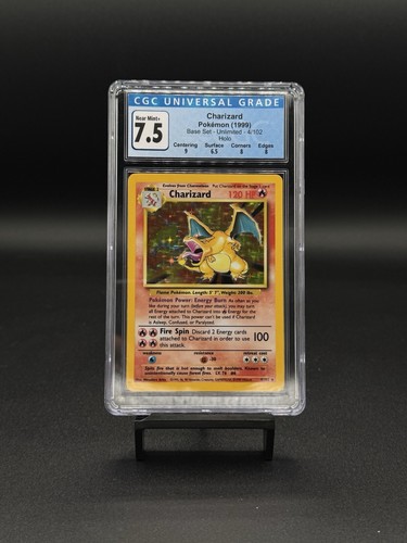 CGC 7.5 | Charizard (4/102) Base Set Unlimited Holo | Pokemon TCG w ...
