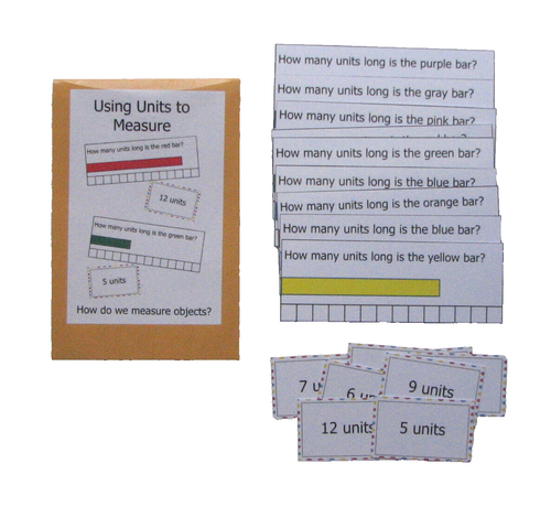 Teacher Made Math Learning Resource Center Game Using Units to Measure ...
