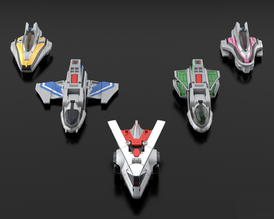 SMP 3D Formation Time Robo Time Force Megazord plastic model kit Bandai ...
