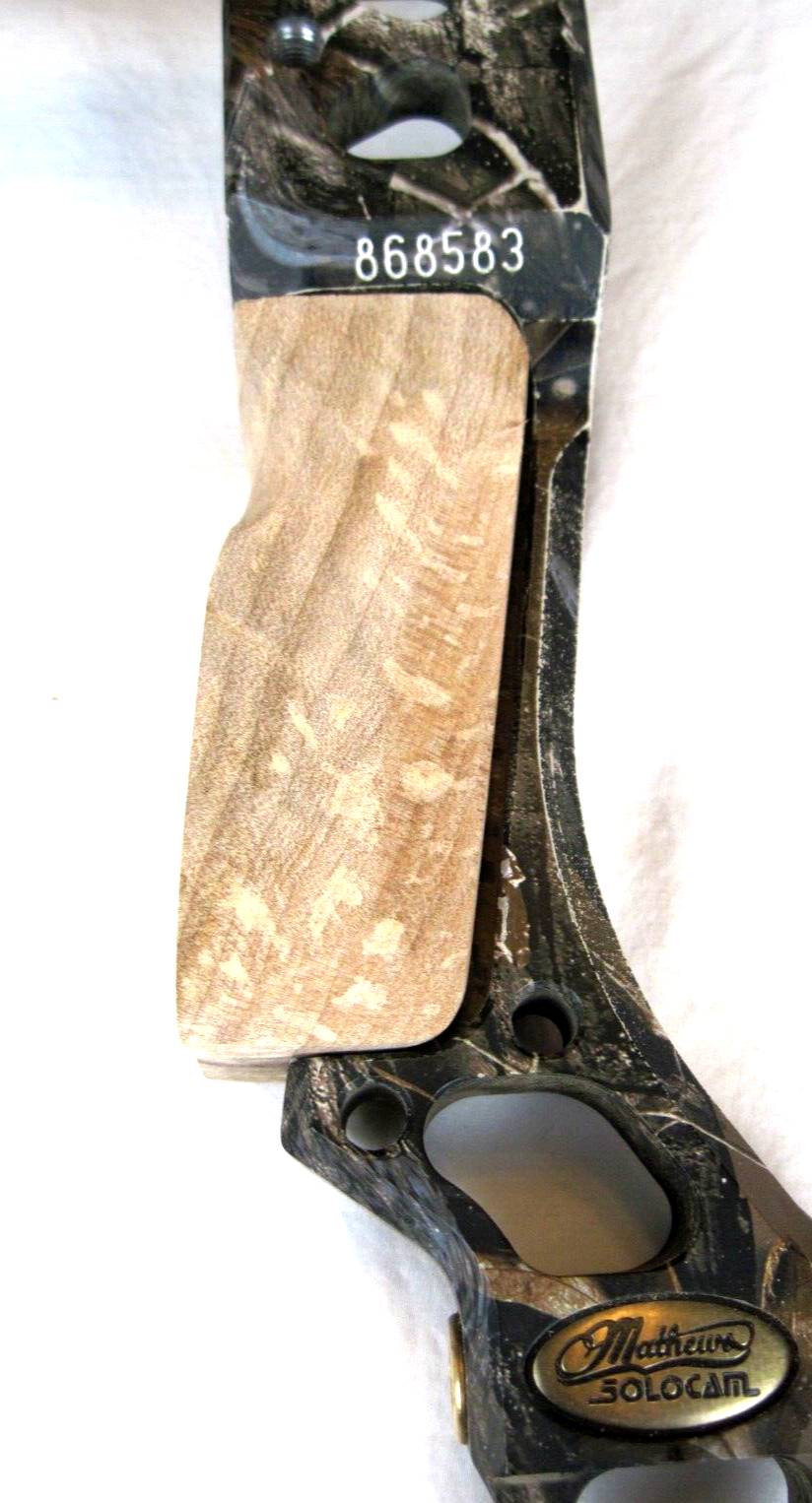 Custom Archery Bow Wood RH Rough Grip Blank Mathews Solocam Drenalin ...