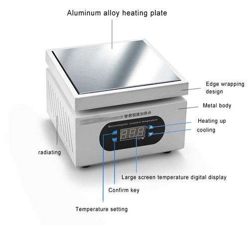 Electronic Hot Plate 220/110V Preheating Station for BGA Heating Work ...