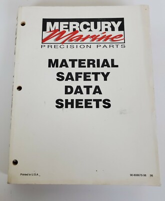 Mercury Marine MSDS Material Safety Data Sheets Manual Boat Precision ...