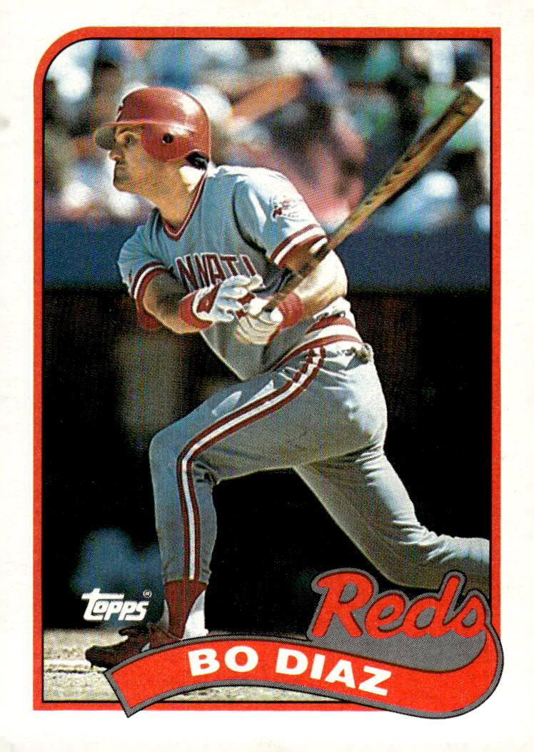 1989 Topps #422 Bo Diaz - Cincinnati Reds | eBay