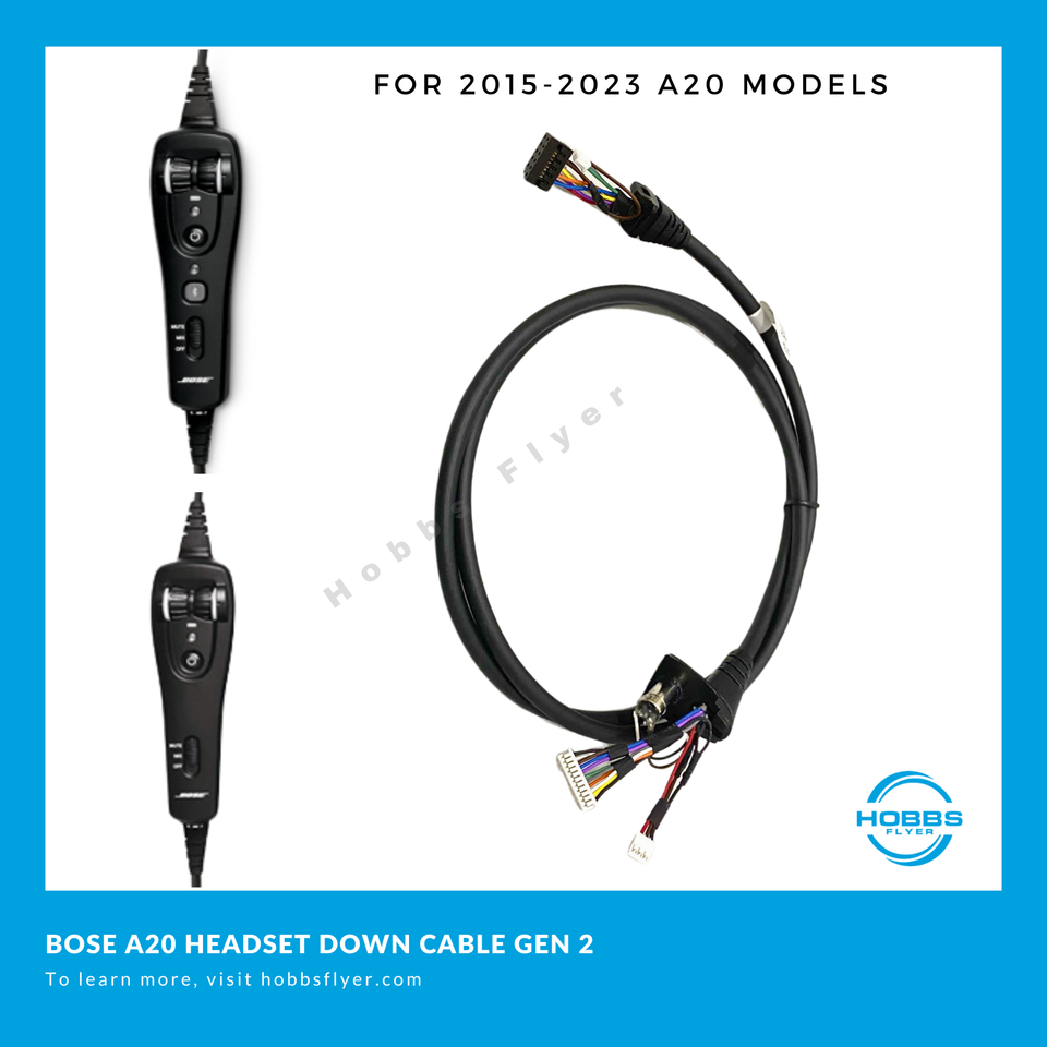 Bose A20 Aviation Headset Control Module Down Cable Assembly | eBay