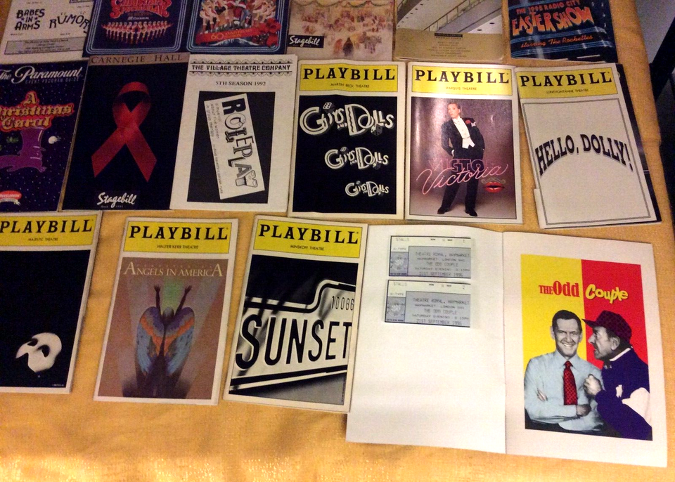Lot of 16 Vintage PLAY Programs incl. Playbills& 1 from "Theatre Royal ...