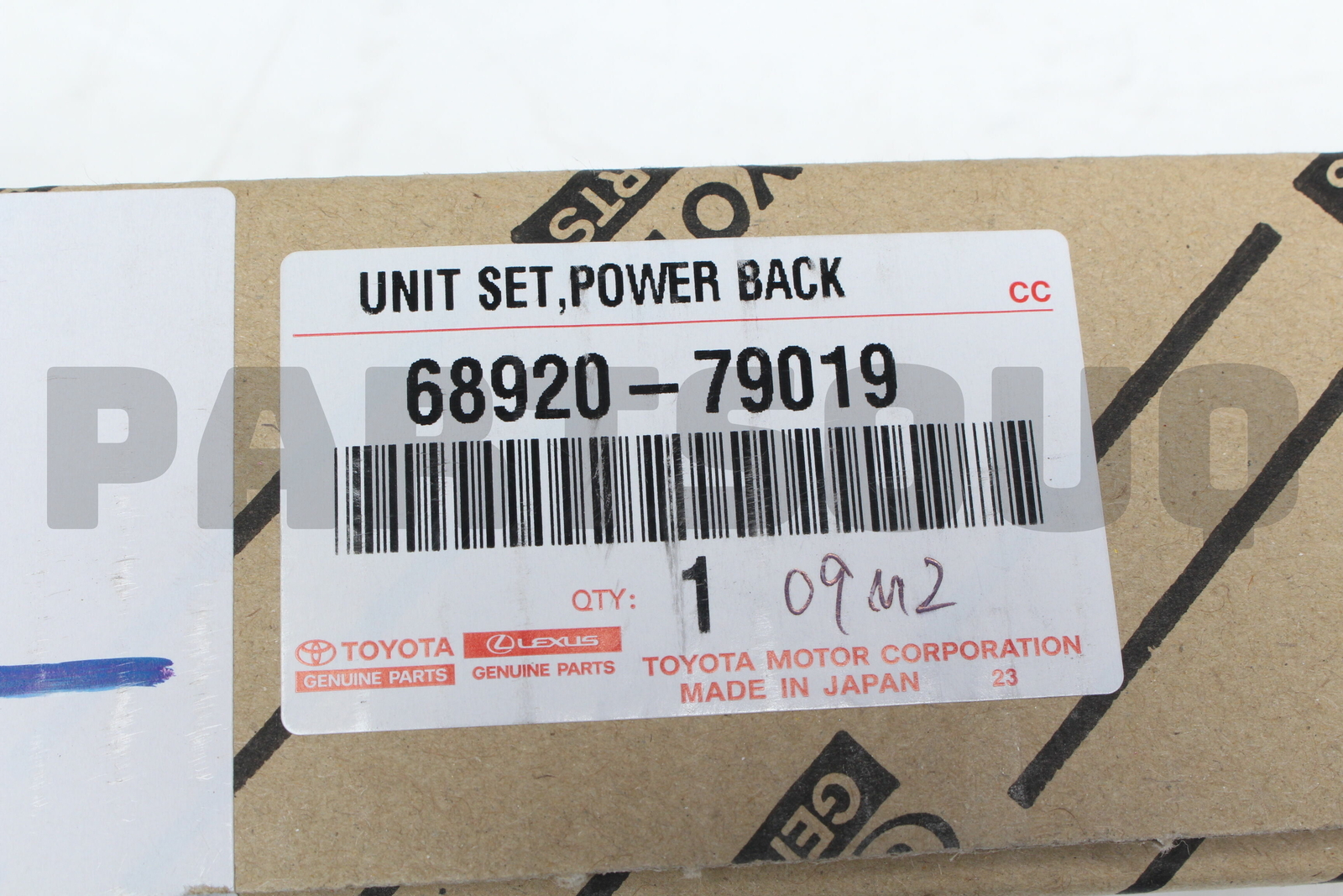 6892079019 Genuine Toyota UNIT SET, POWER BACK 68920-79019 | eBay