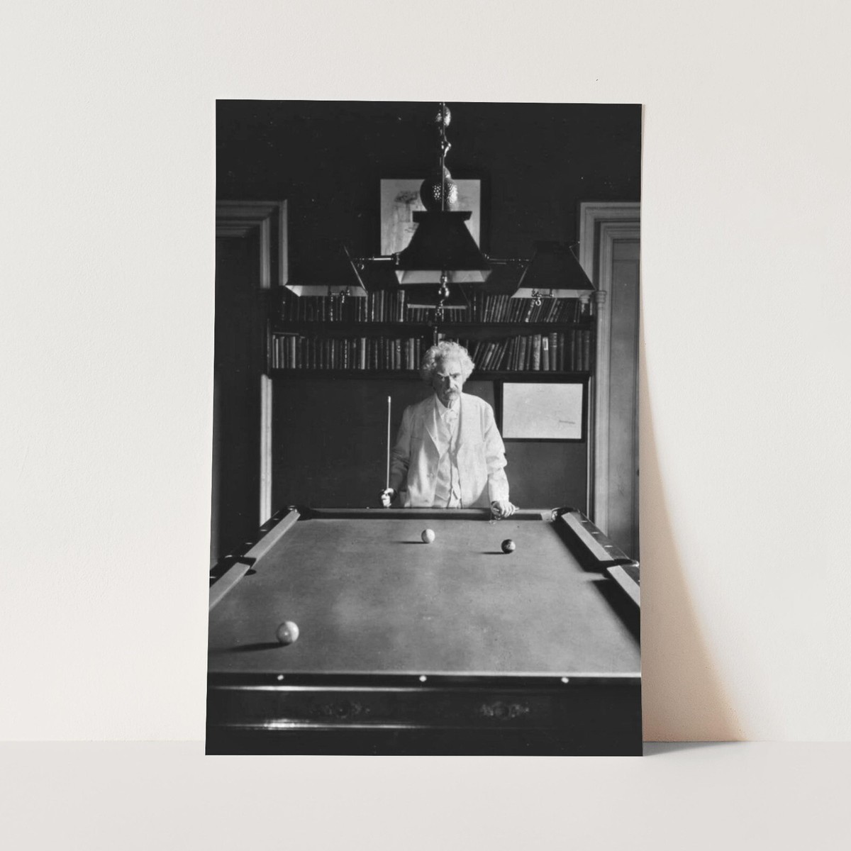 Pool Room Art Poster Pool Table With Props Canvas Print Wall Art