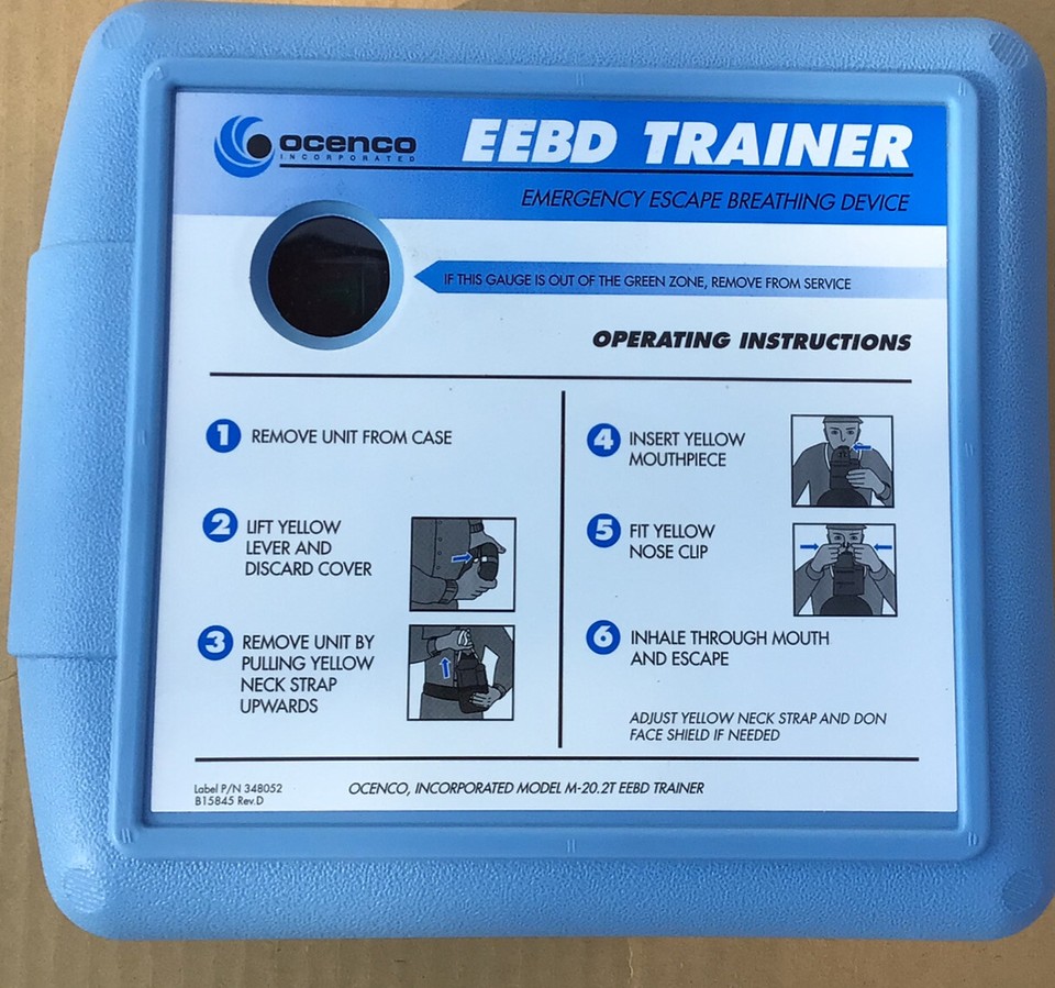 Ocenco EEBD Trainer Breathing Device M-20.2T | eBay