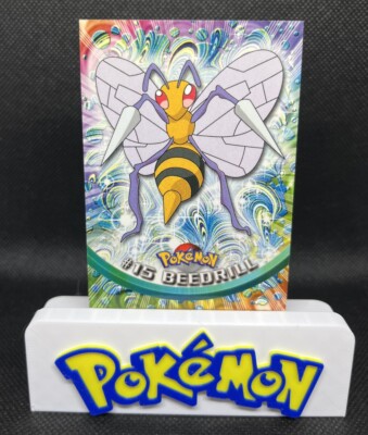 Pokemon Card Beedrill #15 TOPPS Series 1 2nd Print Black Logo EXCELLENT ...