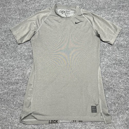 Nike Pro Large Compression Mens Shirt Short Sleeve Crewneck Stretch ...