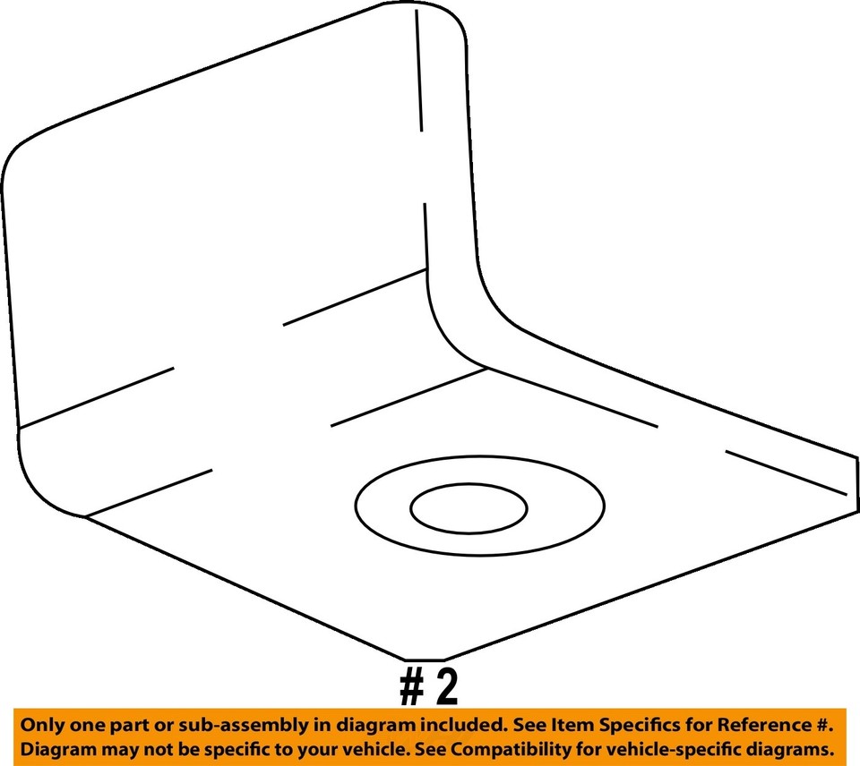 GM OEM 17-18 Acadia Trailer Hitch Components-Trailer Hitch Reinf Plate ...