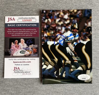 NEW ORLEANS SAINTS- ARCHIE MANNING AUTOGRAPH 4x6 ACTION PHOTO JSA ...