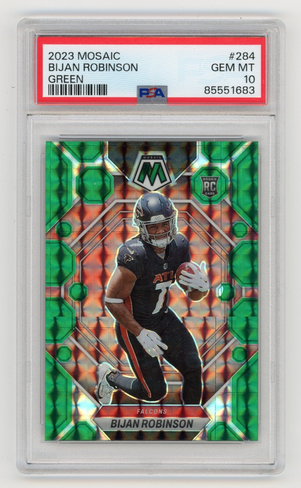 Bijan Robinson 2023 Mosaic #284 Green Price Guide - Sports Card Investor