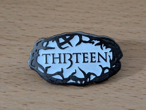 Th13teen 13 Alton Towers Glow In The Dark Limited Edition Pin Badge | eBay