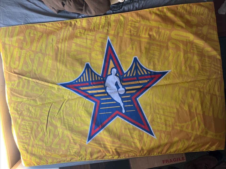 2025 NBA All Star Banner 5ft x 3ft Vinyl Banner Golden State Warriors ...