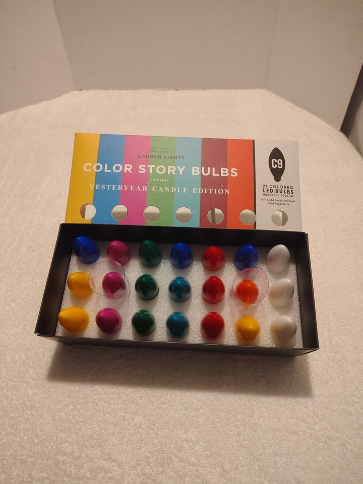 Stargazer Color Story C9 Yesteryear Candle Edition 21 LED Bulbs Garden ...
