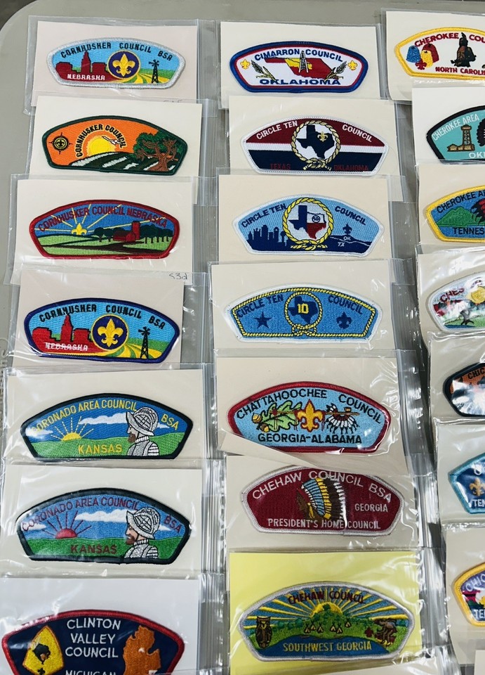 Boy Scout Lot Of 43 Council Shoulder Patches | eBay