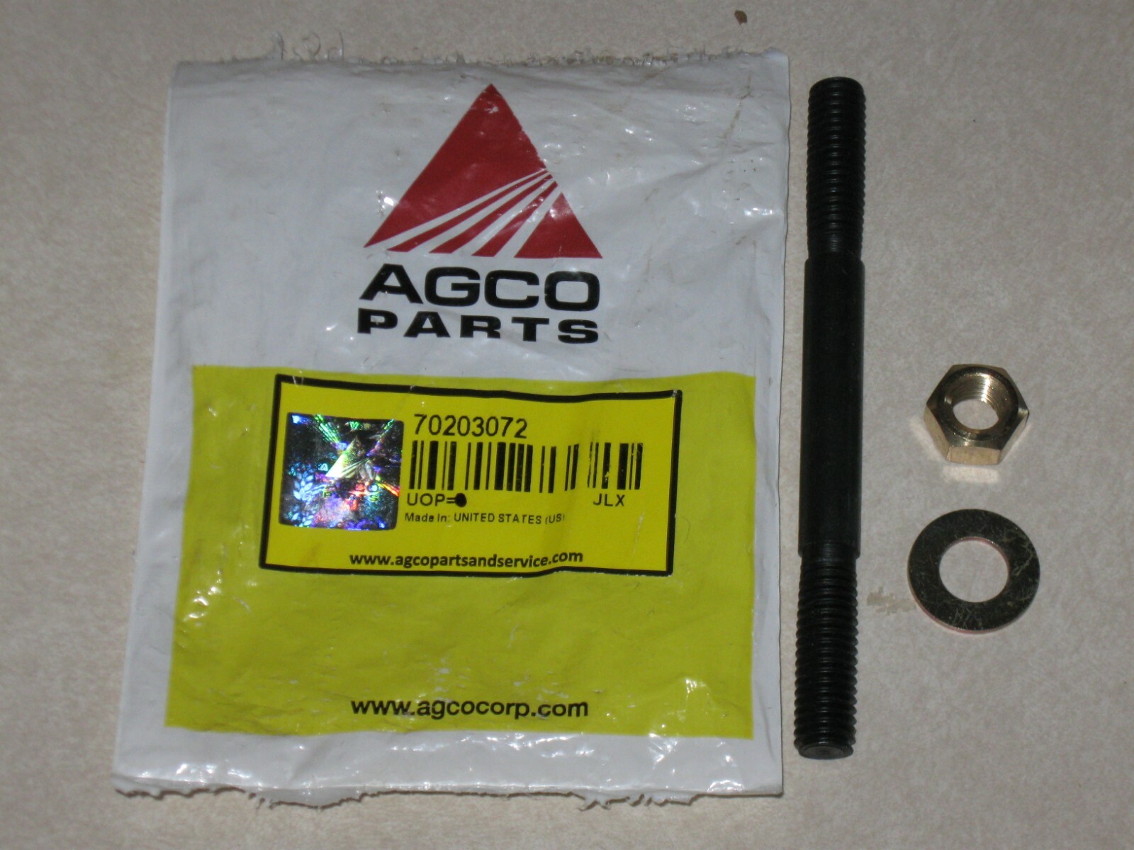 OEM Allis Chalmers Tractor D17 WD45 WD WC WF Manifold Stud Nut Washer ...