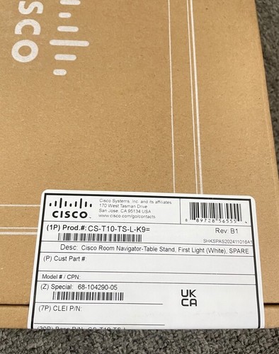 Cisco CS-T10-TS-L-K9= Cisco Room Navigator-Table Stand, First Light ...