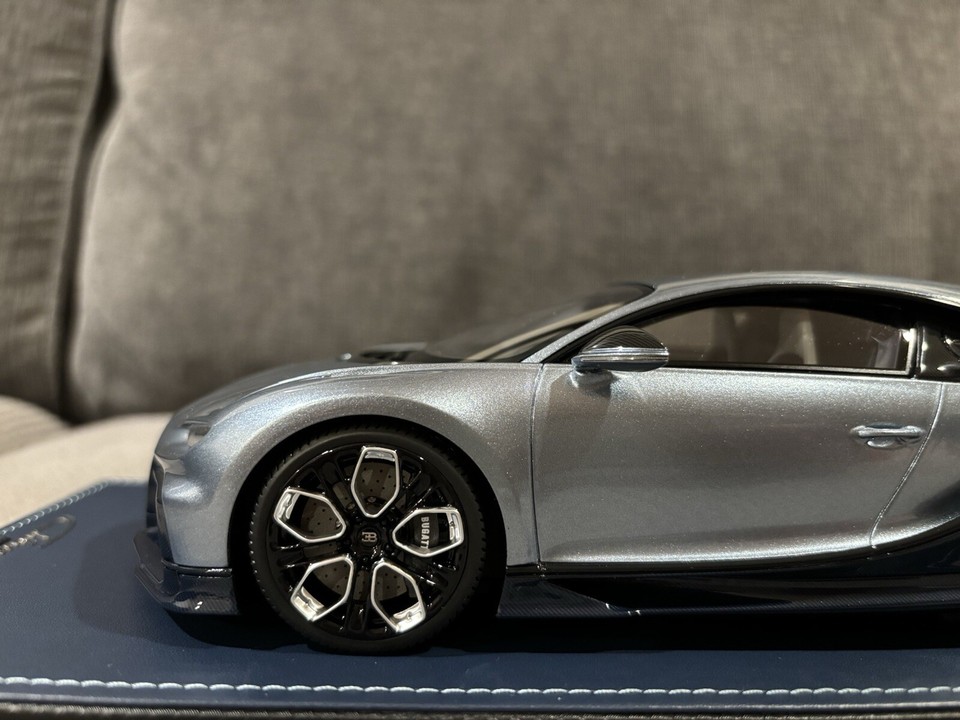 1/18 Mr Collection Bugatti Chiron Profilee Silver Blue Royal Limited ...