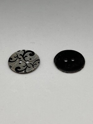 Elegant Vintage shell Button with Intricate Design alongside Classic ...