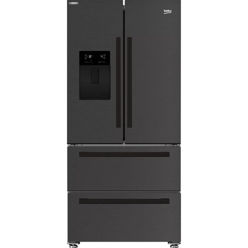Beko GNE460520DVPZ, Ice & Water, 84cm American Style Fridge Freezer ...