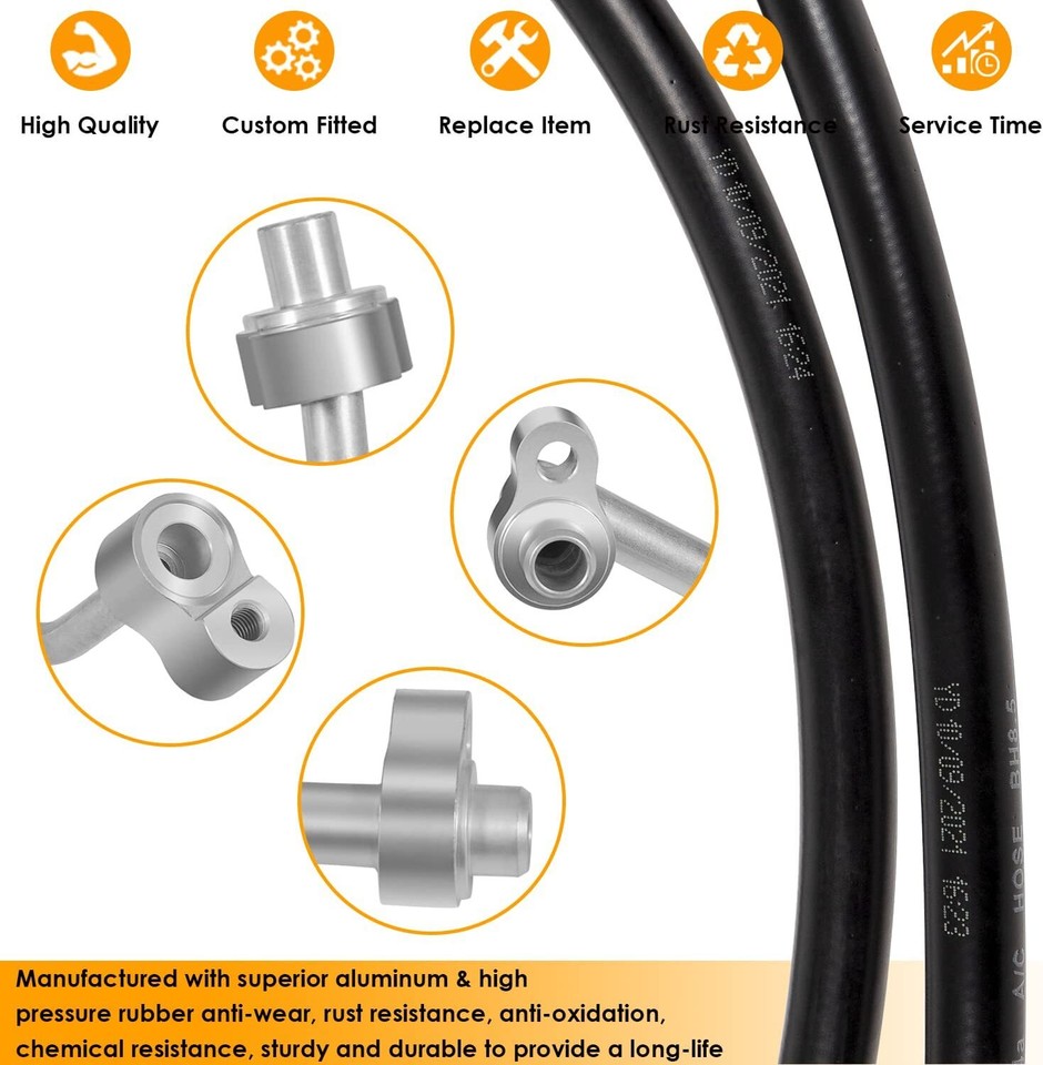 SUB6050 Rear A/C Line Kit for Long wheelbase SUV 2000-2006 Suburban ...