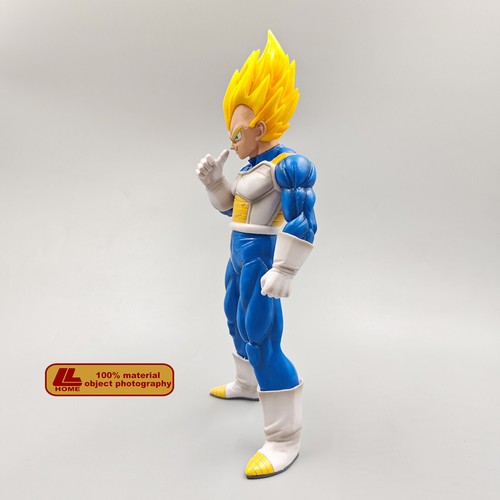 Anime Dragon Ball Z Super Saiyan Yellow hair Vegeta Big Figure Statue ...