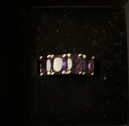 STS Chuck Clemency Royal Purple Amethyst Ring jewelry lot t - Size 6.5 ...
