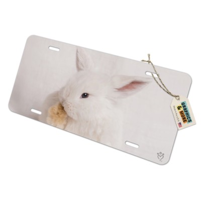 Lop Ears Miniature Bunny Rabbit Novelty Metal Vanity Tag License Plate ...