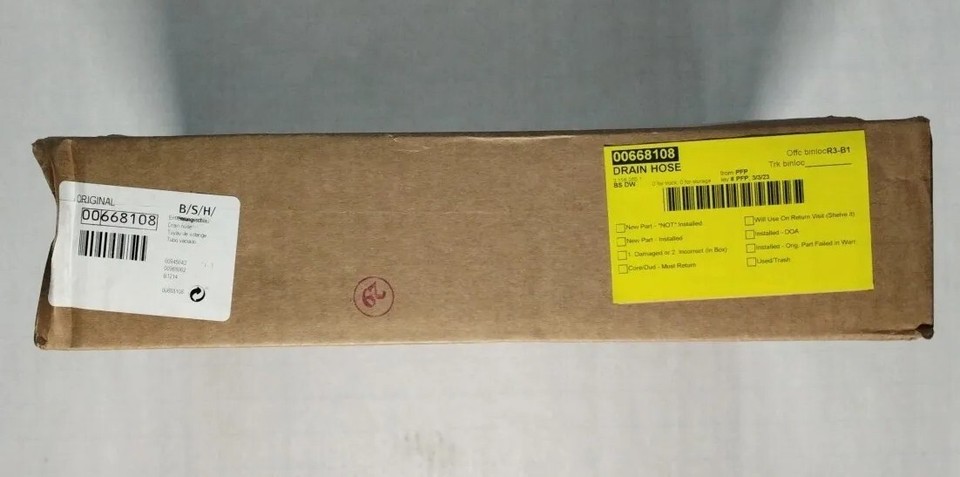 00668108 668108 Bosch Dishwasher Drain Hose *FREE SHIPPING* | eBay