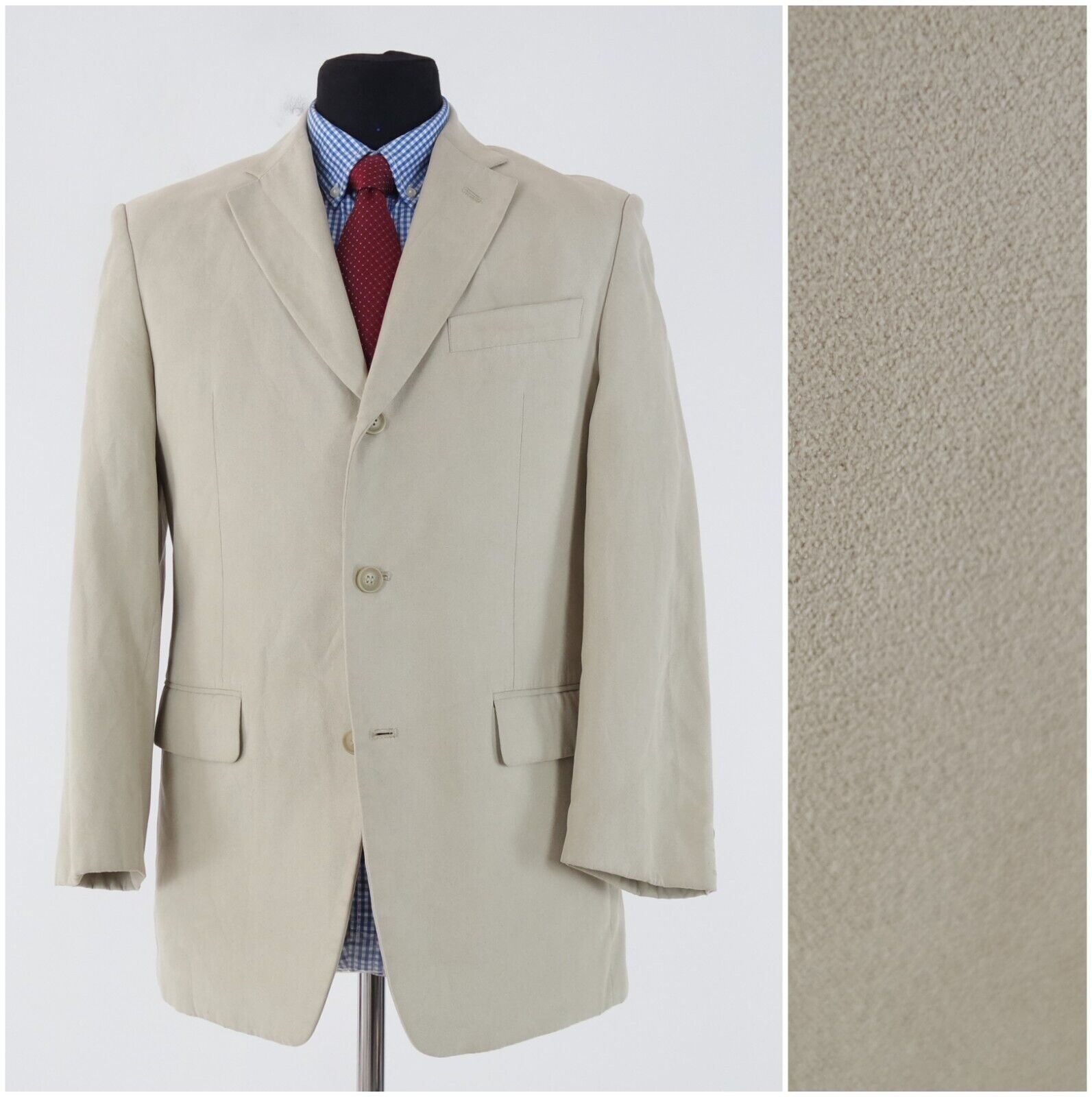 Mens White Cream Sport Coat 40S US Size ENGBERS Blazer Jacket