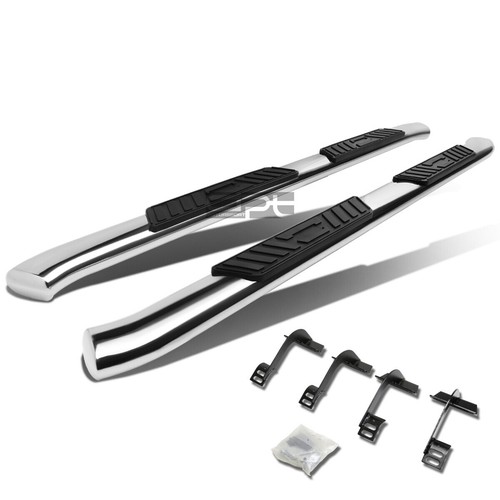 Fit 15-20 Ford F150/Super Duty 5" Chrome Curved Oval Step Nerf Bar ...