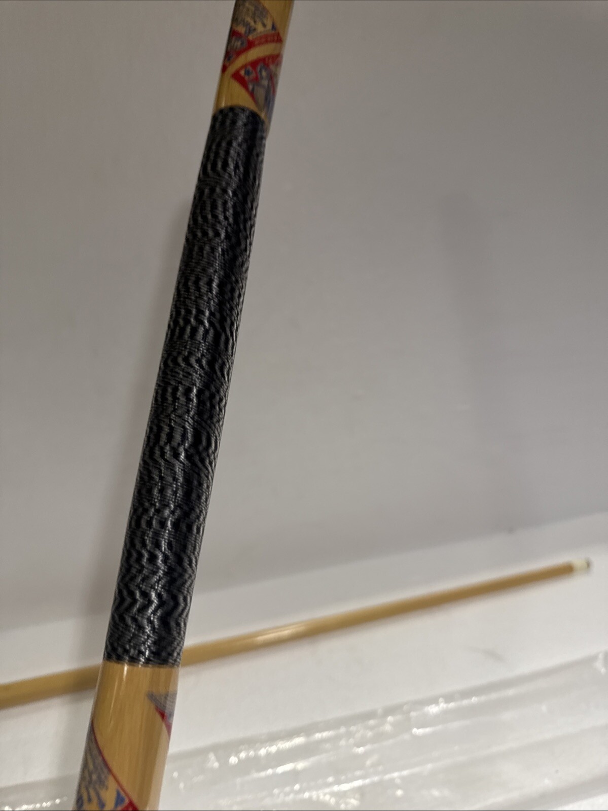 Vintage Budweiser Beer Pool Cue Stick 2-Piece 56.5 “ Gray With Red 14 ...