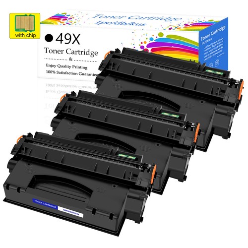 3PK Q5949X 49X Toner Cartridge for HP Q7553X 53X LaserJet P2015x P2010 ...