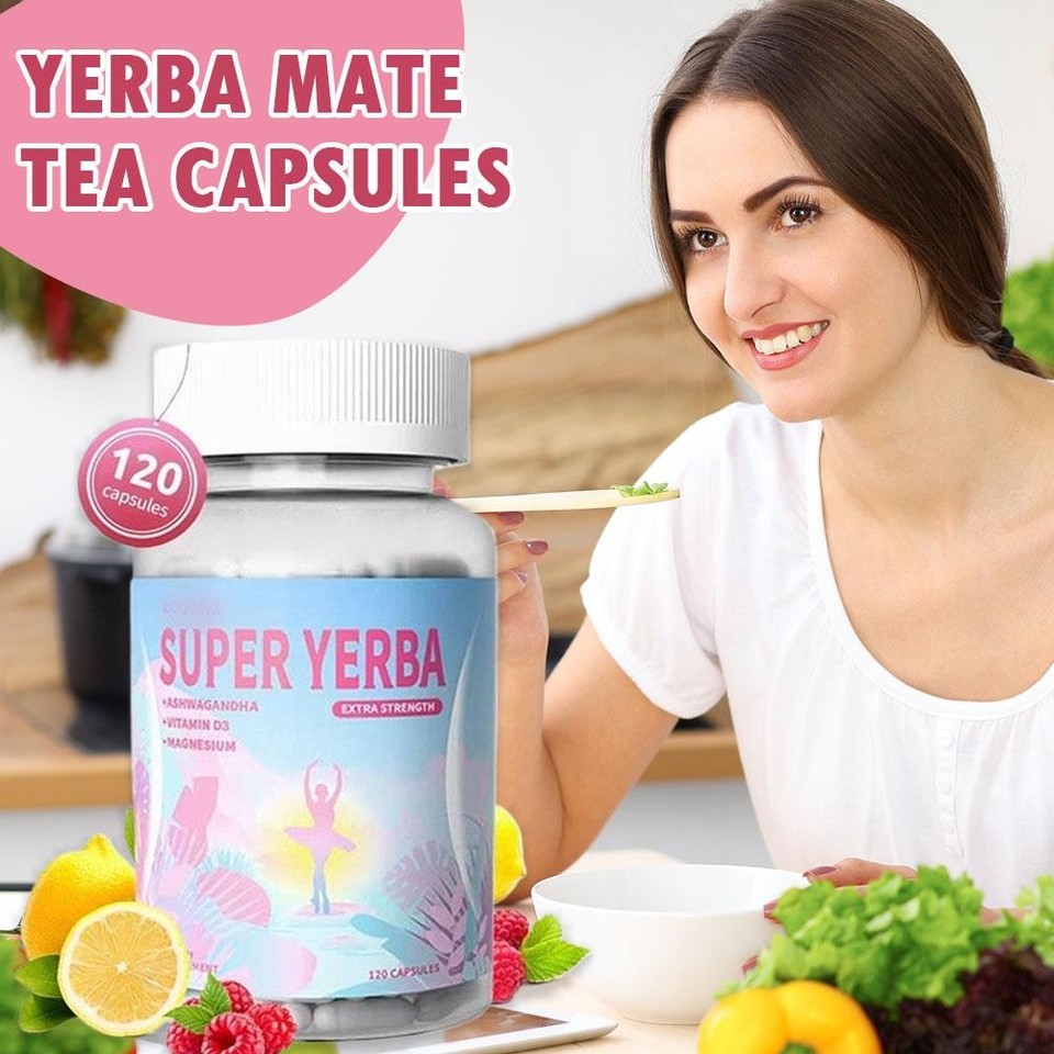 Yerba Magic Yerba Mate Capsules-Clean Energy,Brain Fog Buster And Gut ...