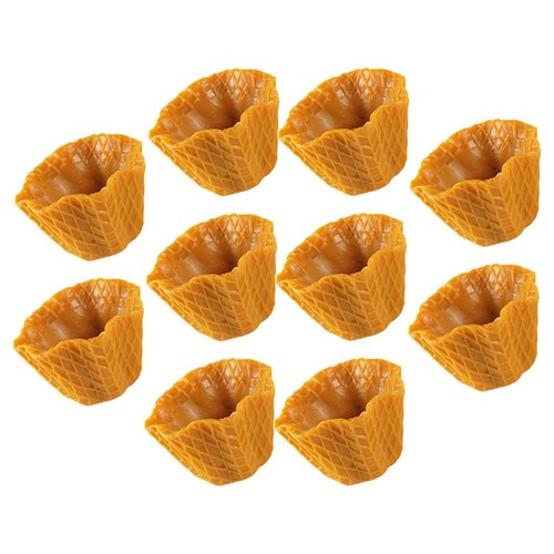10 Pcs Imitation Ice Cream Cone Pretend Food Mini Cones Models Fake ...