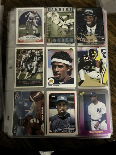 9 Card Deion Sanders Cowboys 49er's Yankees Braves Falcons NM+ 017 | eBay