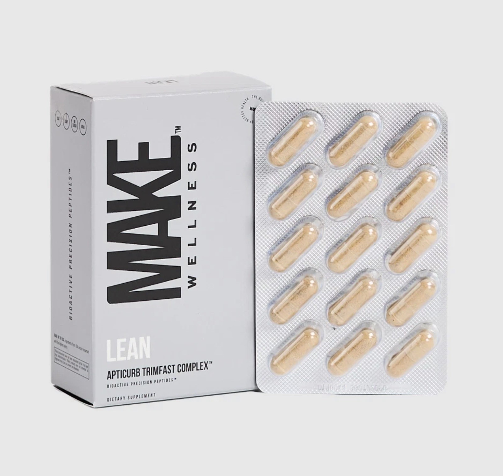 Make Wellness Lean Peptides - 60 Capsules - New, Sealed and 100% ...
