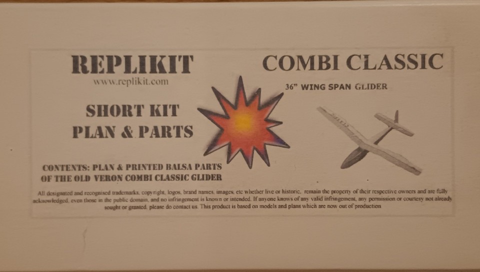 REPLIKIT Veron Combi Classic 36"wingspan part kit with plan, NIB. | eBay UK