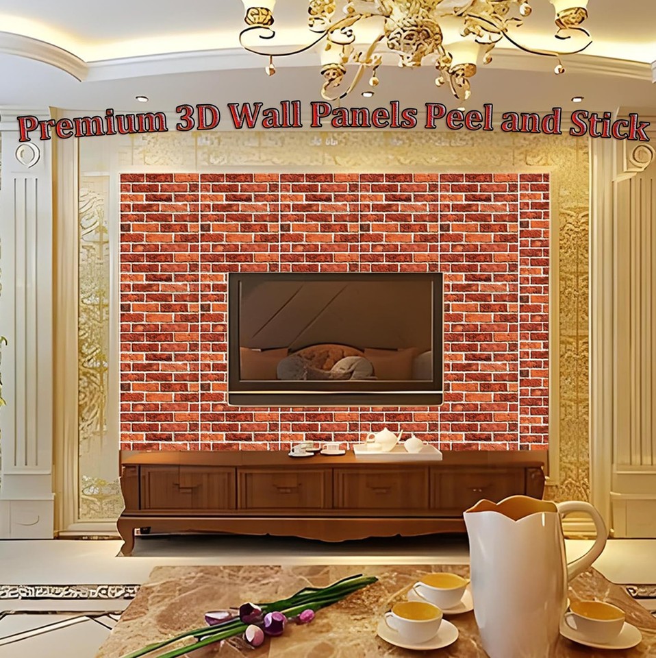 3D Wall Panels Peel and Stick, 3D Wall Panels Self Adhesive Waterproof ...