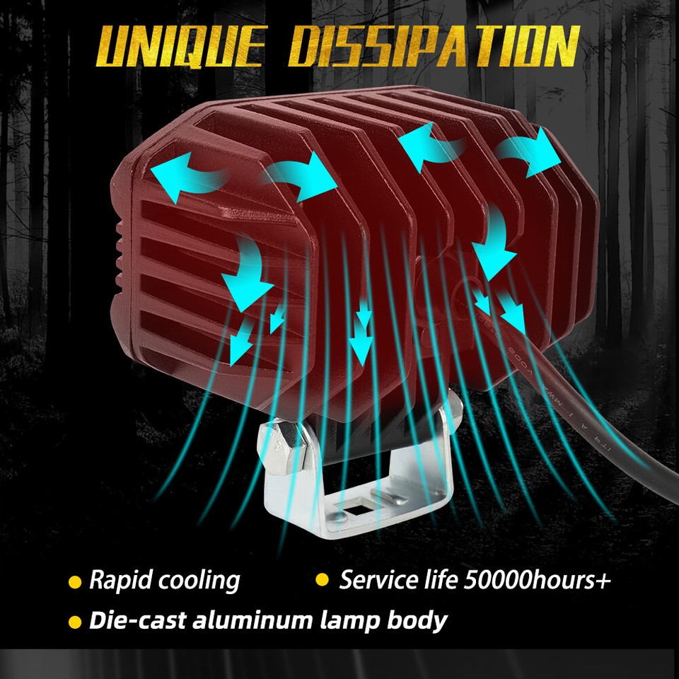 For Can-Am Maverick X3 Upper Roof 50" Curved LED Light Bar +7" +4" Pods ...