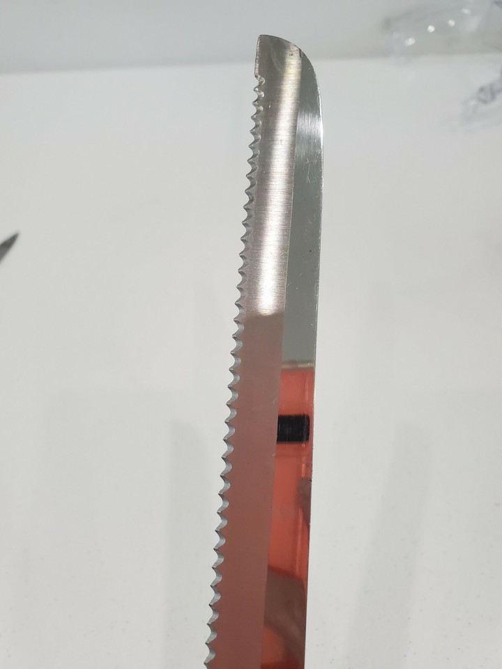 Vintage Maxam Steel Bread Knife Serrated Wood Handle Made in Japan 15.5 ...